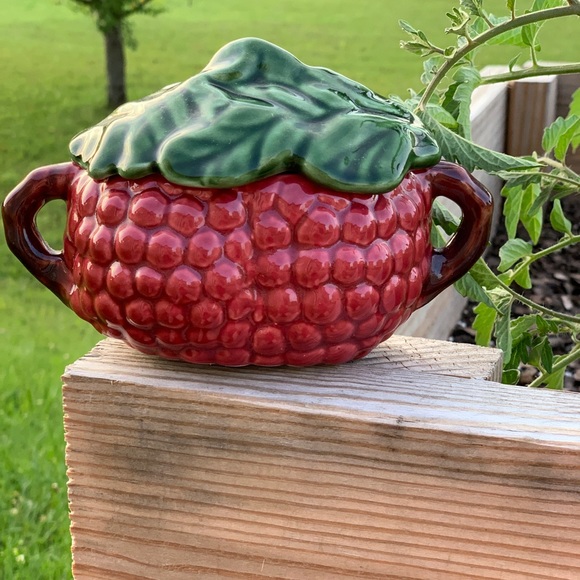 Dining | Vintage Red Grape Tea Set | Poshmark